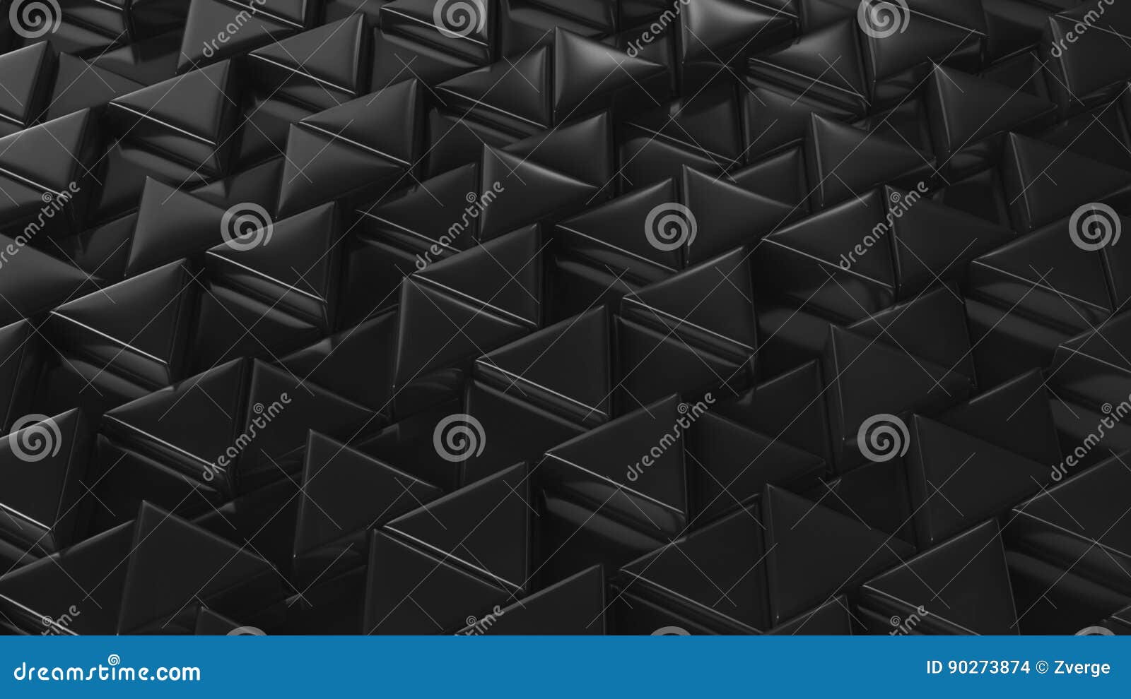 Mosaic of black triangles. stock illustration. Illustration of render ...