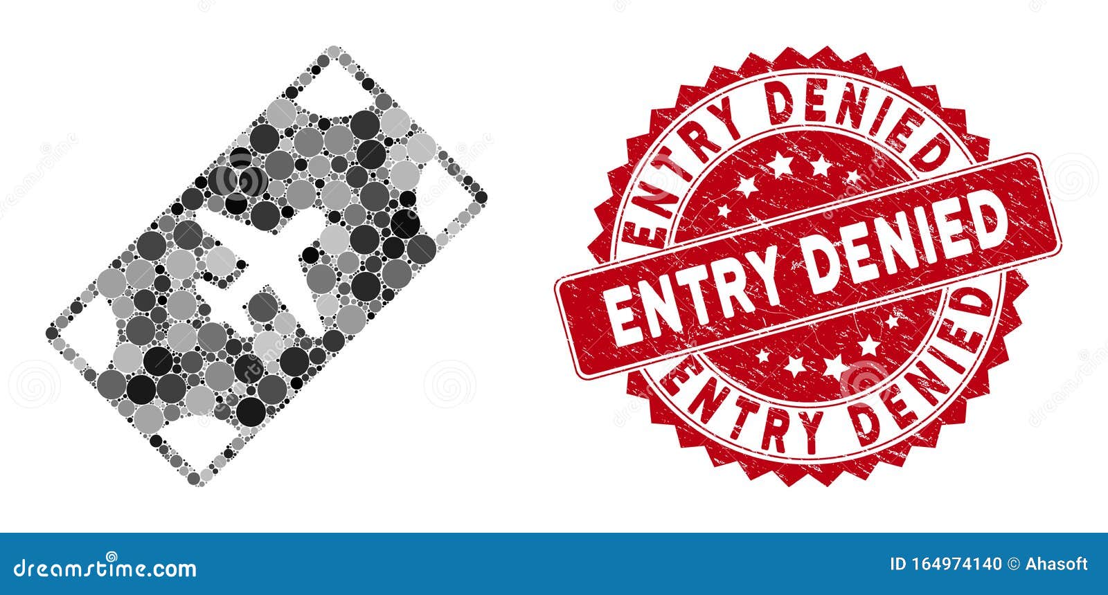 Entry Denied Rubber Stamp Stock Photography | CartoonDealer.com #83143106