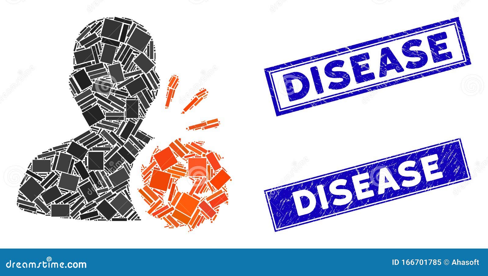 Body Execution Mosaic and Grunge Rectangle Stamp Seals Stock ...