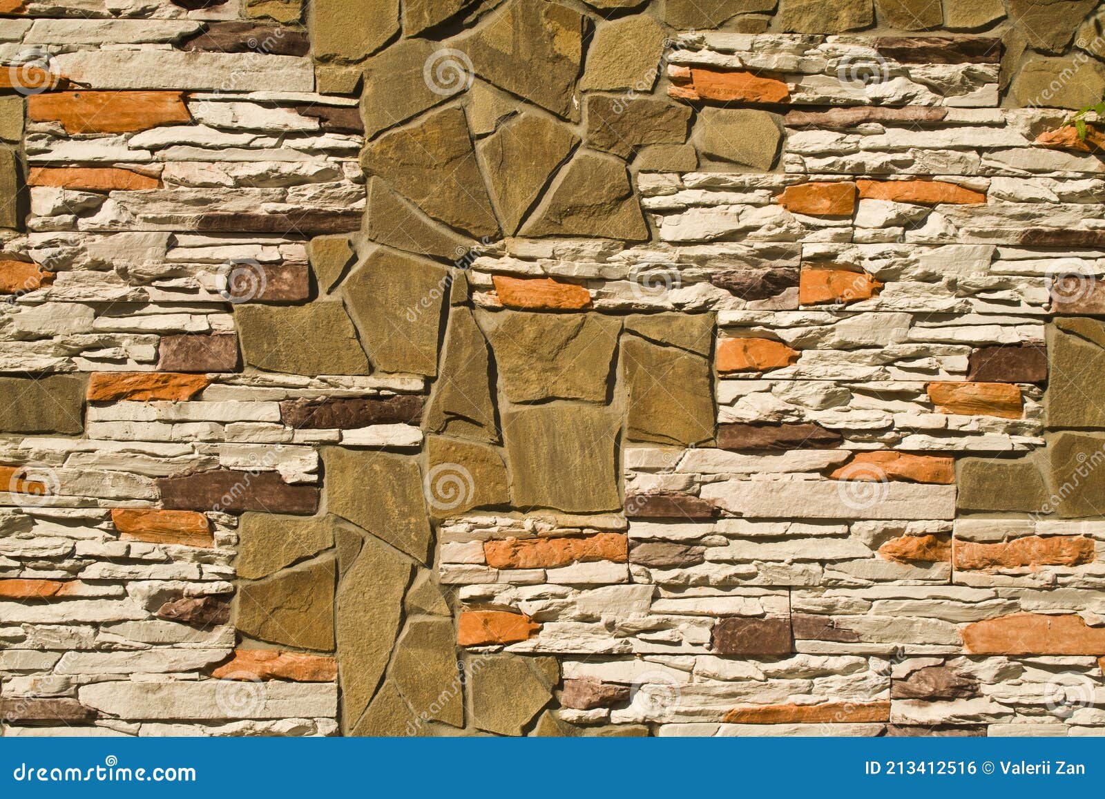 Mosaic Brick Wall Texture As Background Stock Photo - Image of interior ...
