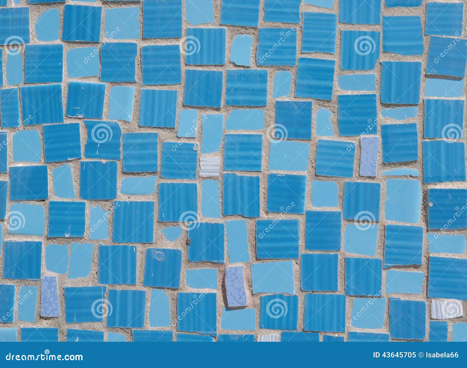 Mosaic of Broken Tile Pieces on Wall Stock Image - Image of ceramic ...