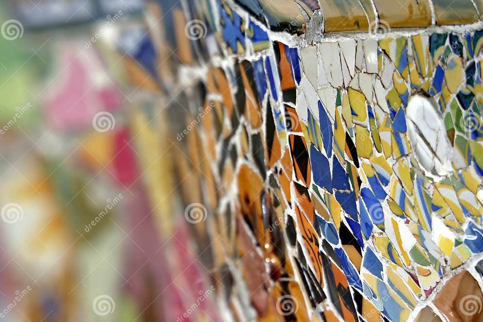 Mosaic of broken tiles stock photo. Image of colours, chaos - 1621654
