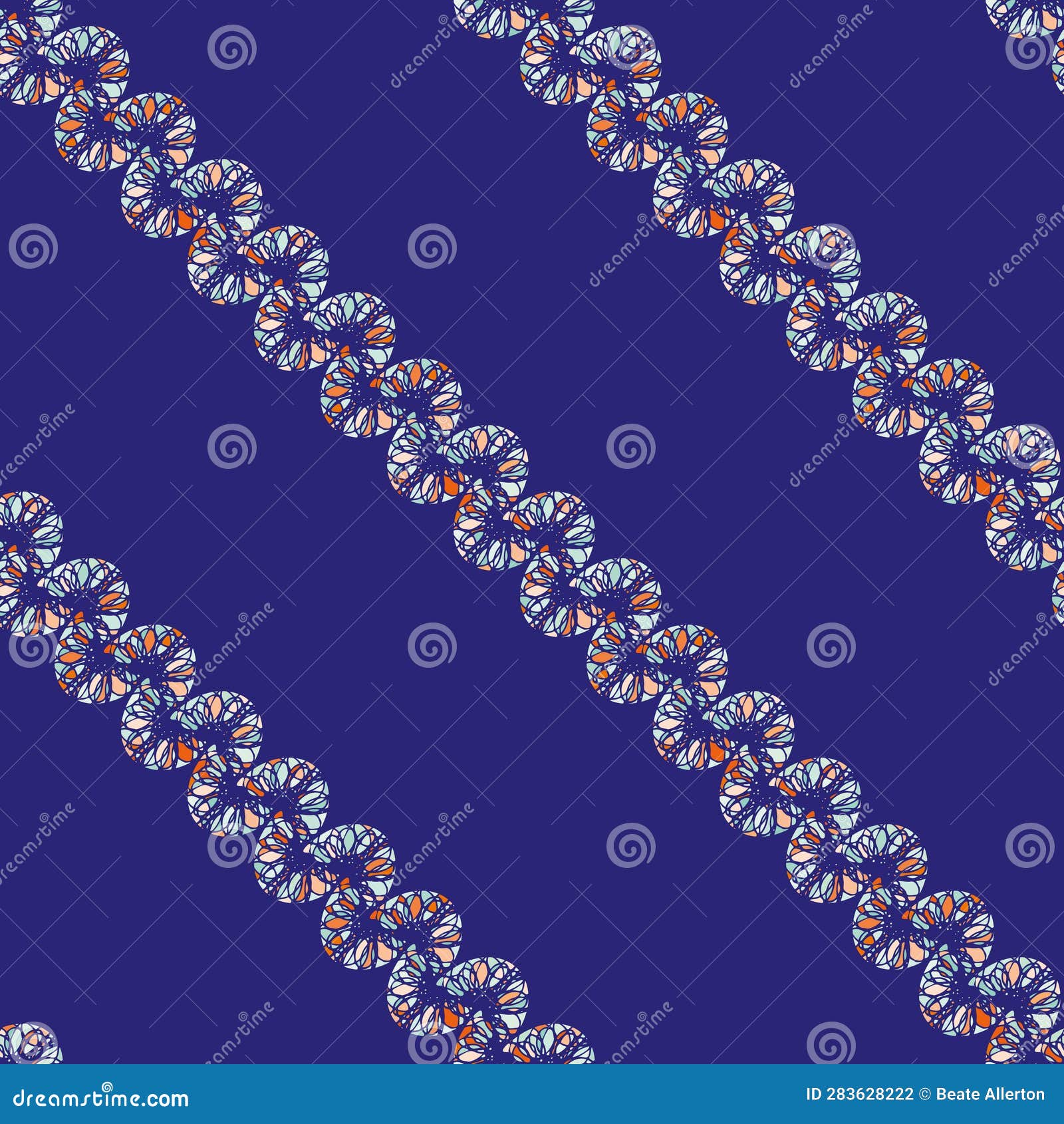 Mosaic Chainlink Vector Pattern Background. Spacious Backdrop with ...