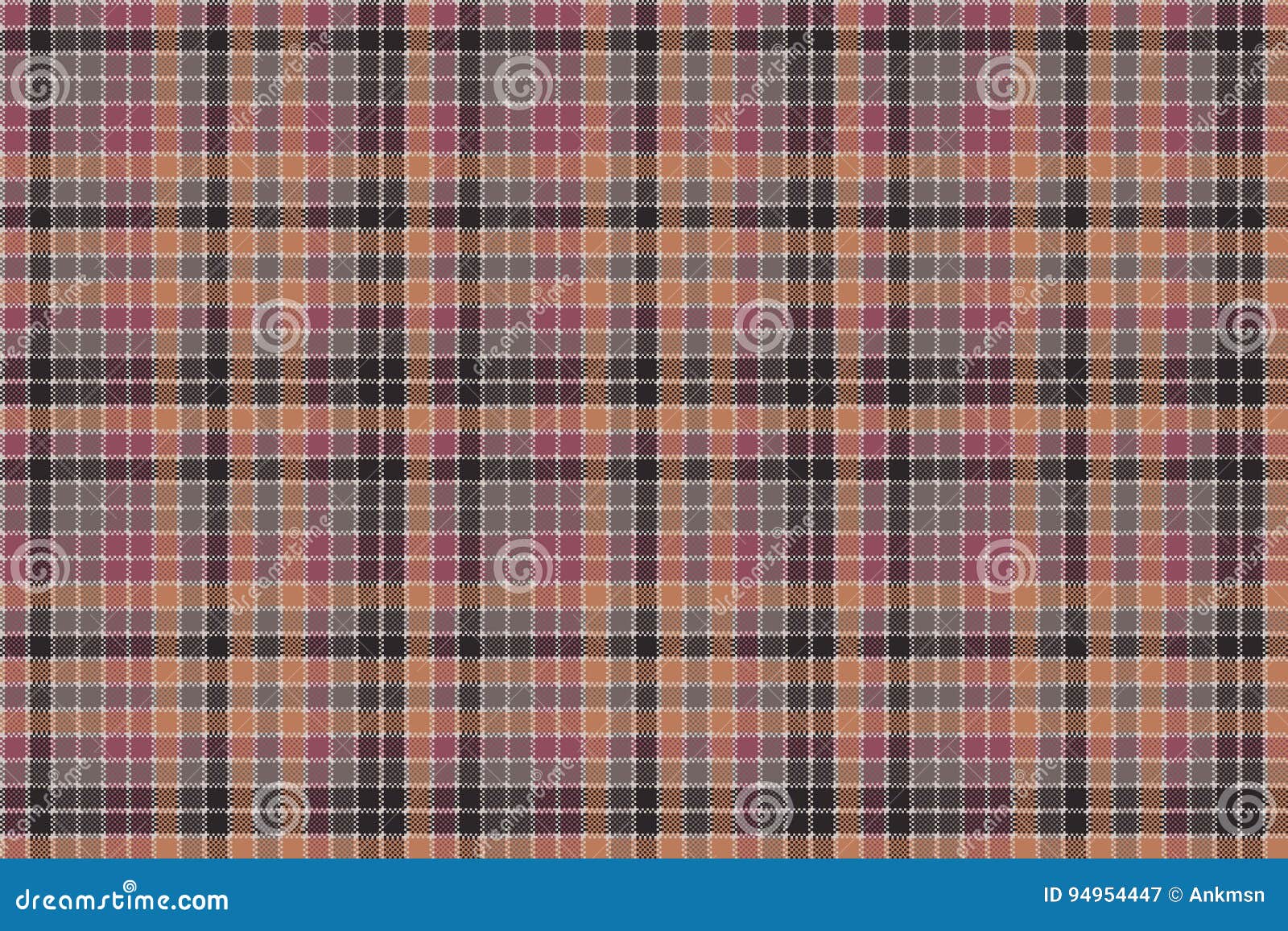 Mosaic Check Plaid Pixel Fabric Texture Seamless Pattern Vector ...