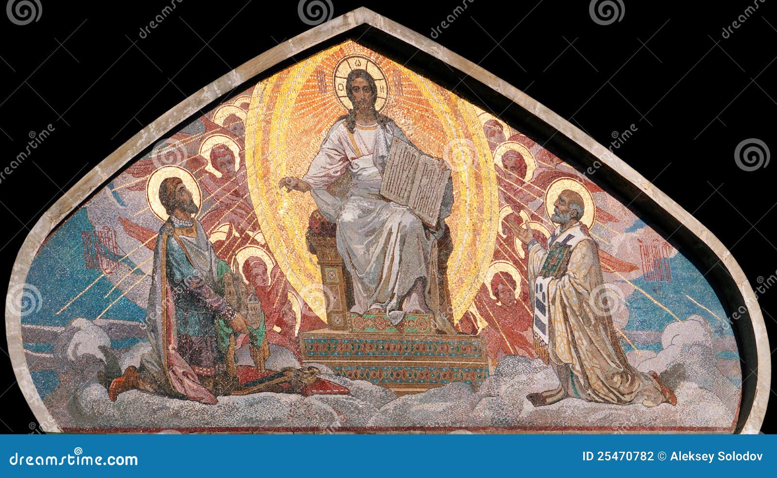 Mosaic Christ In Glory Stock Photography - Image: 25470782