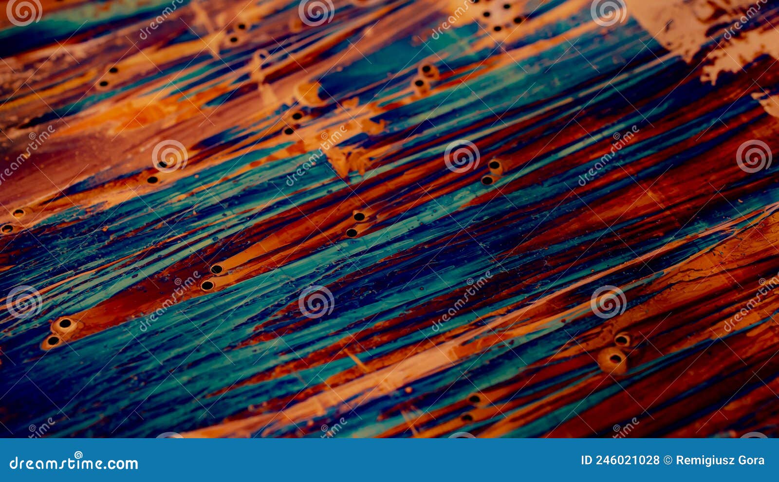 Mosaic of Colored Lines, Oxidized Copper Stock Photo - Image of shape ...