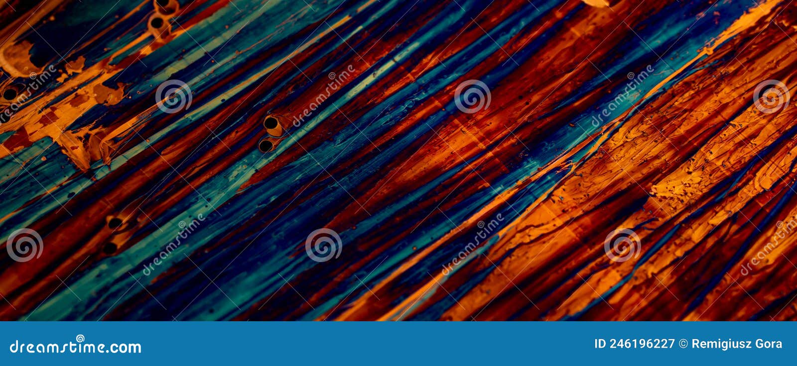 Mosaic of Colored Lines, Oxidized Copper Stock Image - Image of color ...