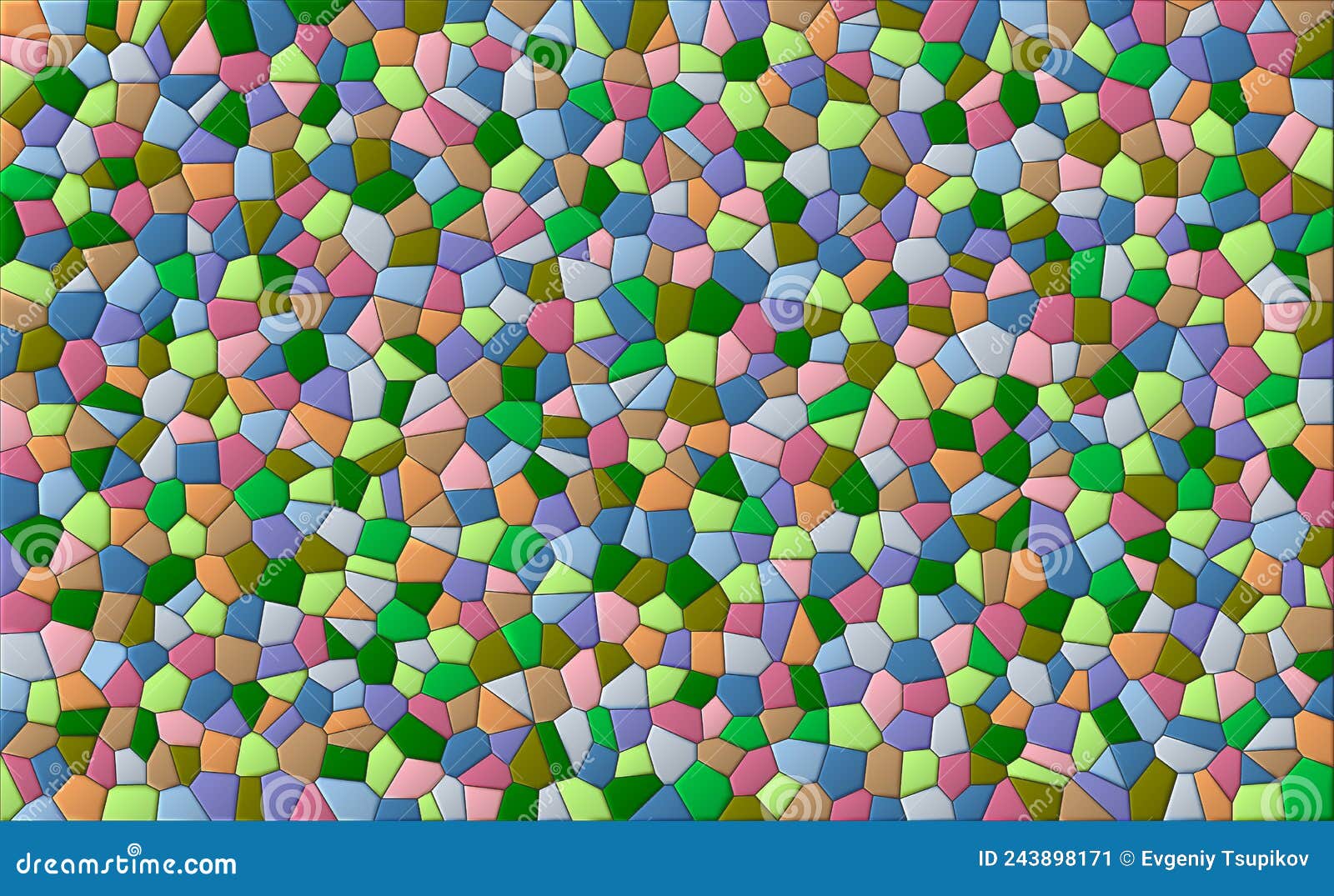 Mosaic of colored tiles stock vector. Illustration of element - 243898171