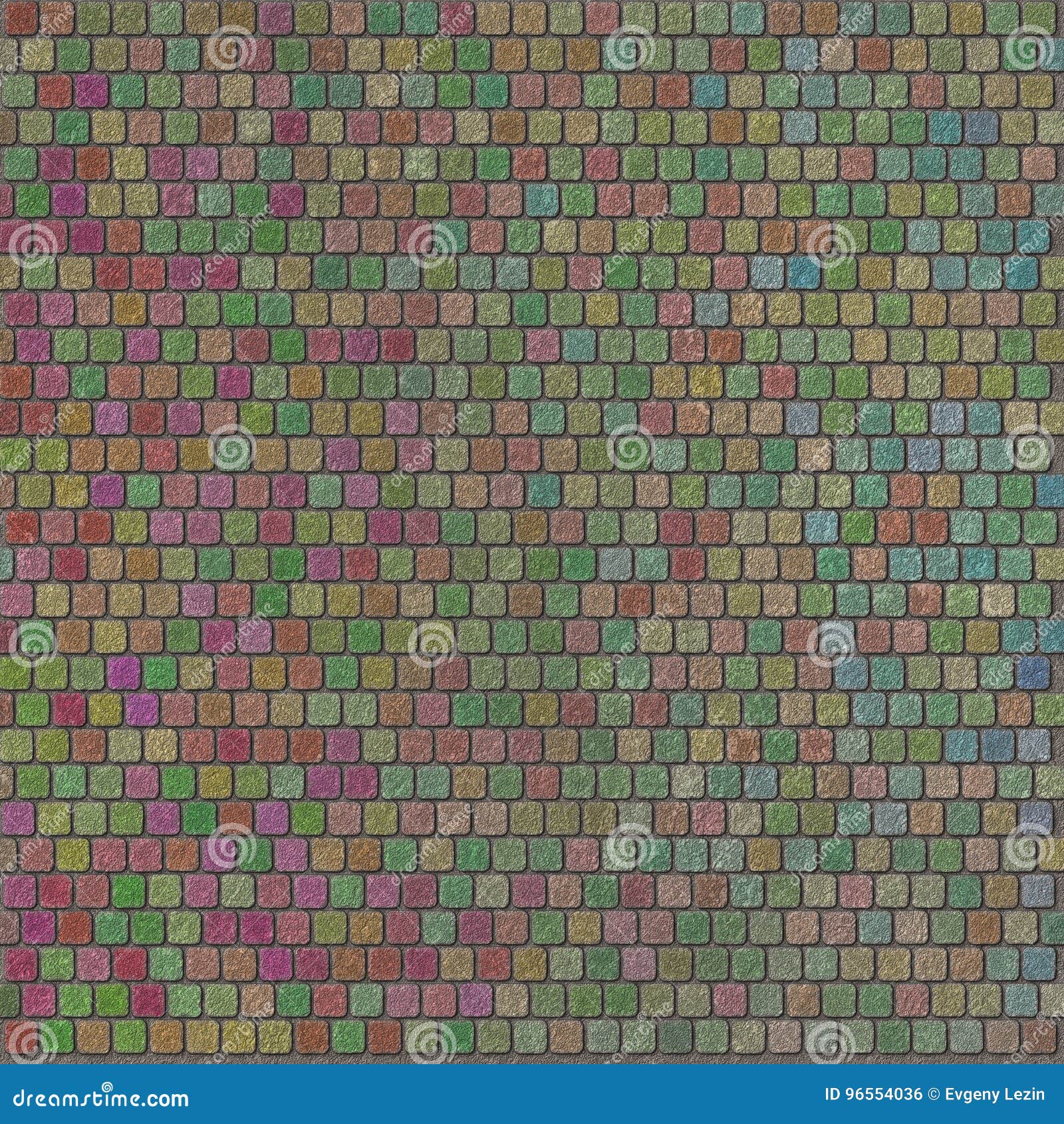 Mosaic Colorful Texture Design Rectangles with Rough Surface Background ...