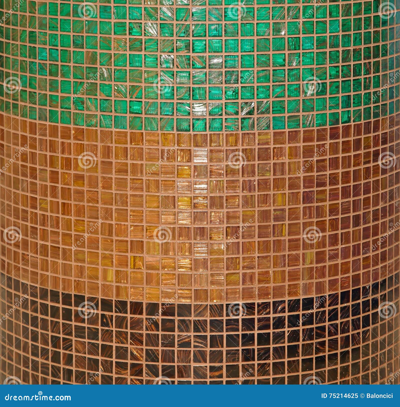 Mosaic Column stock image. Image of architecture, tile - 75214625