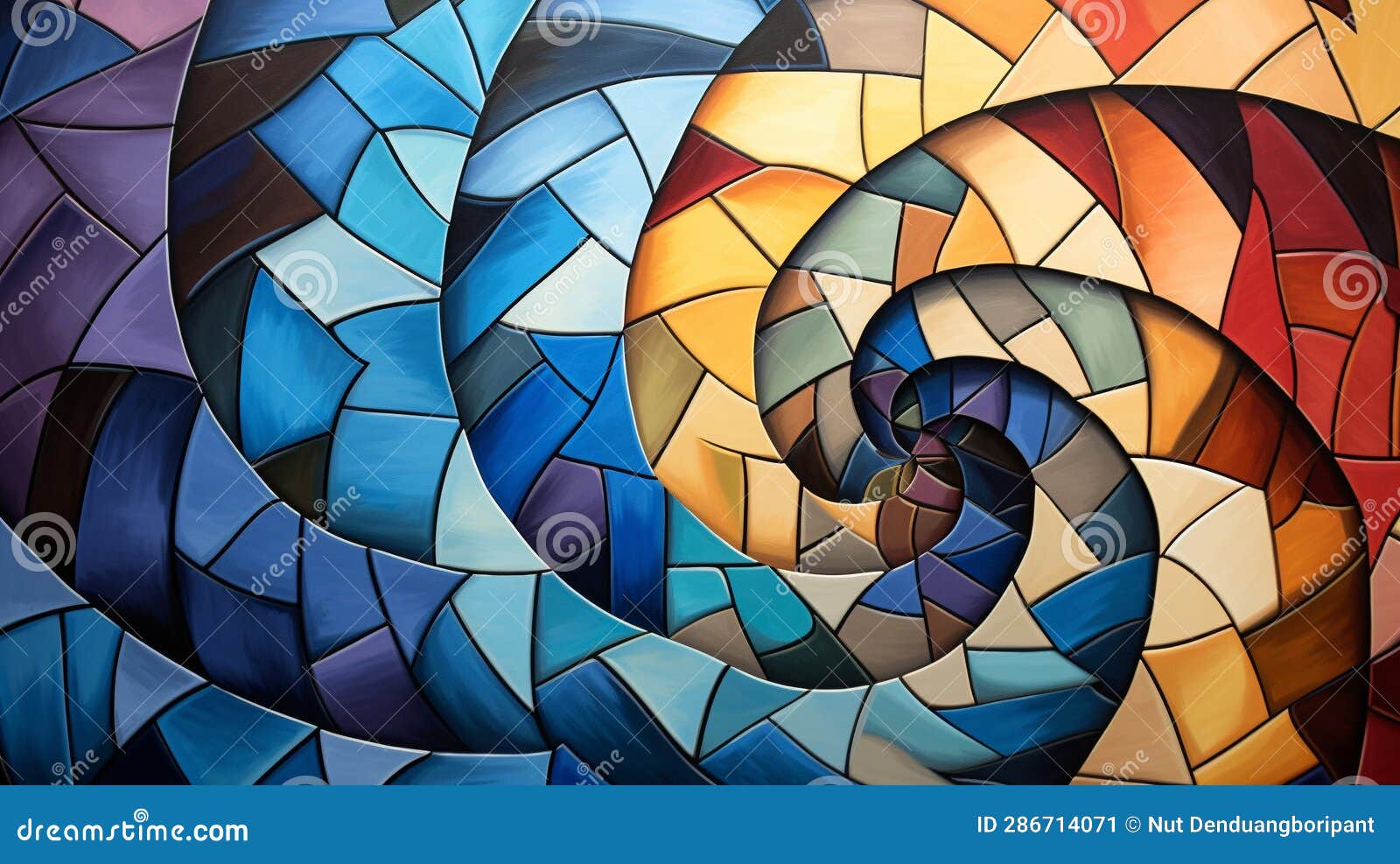 Unity Unveiled: Interlocking Geometric Puzzle Stock Image - Image of ...