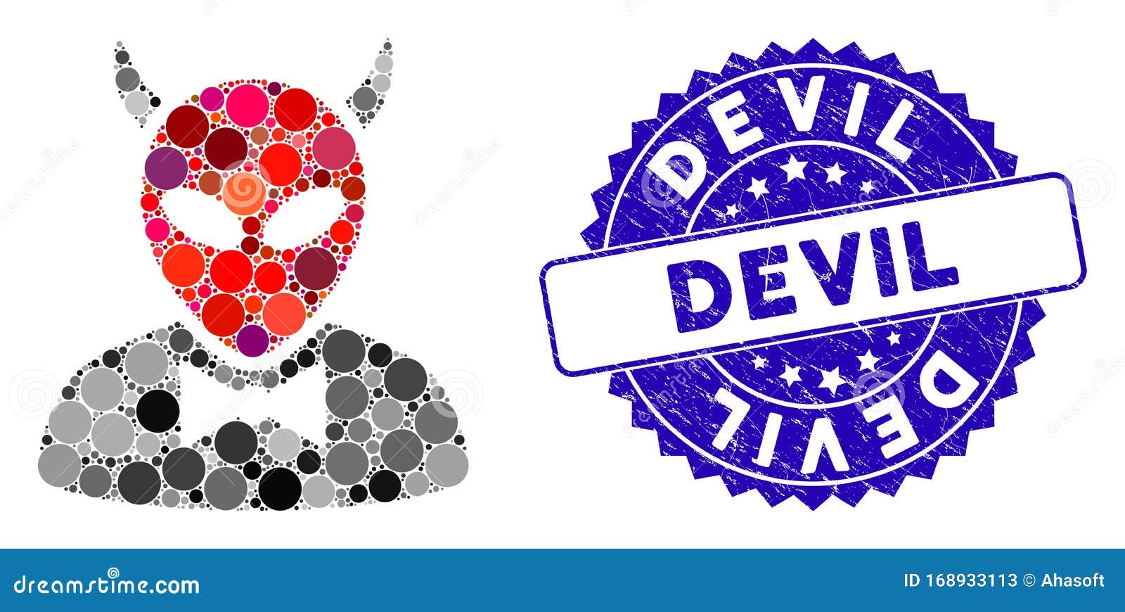 Collage Devil With Textured World War Ii Seal Royalty-Free Stock Photo ...