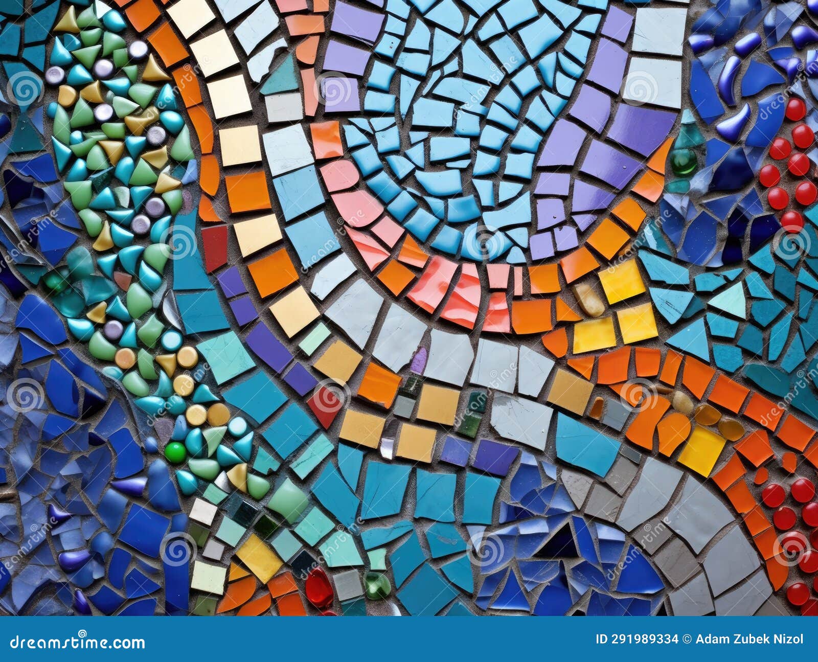 A Mosaic of Different Colors Stock Illustration - Illustration of ...