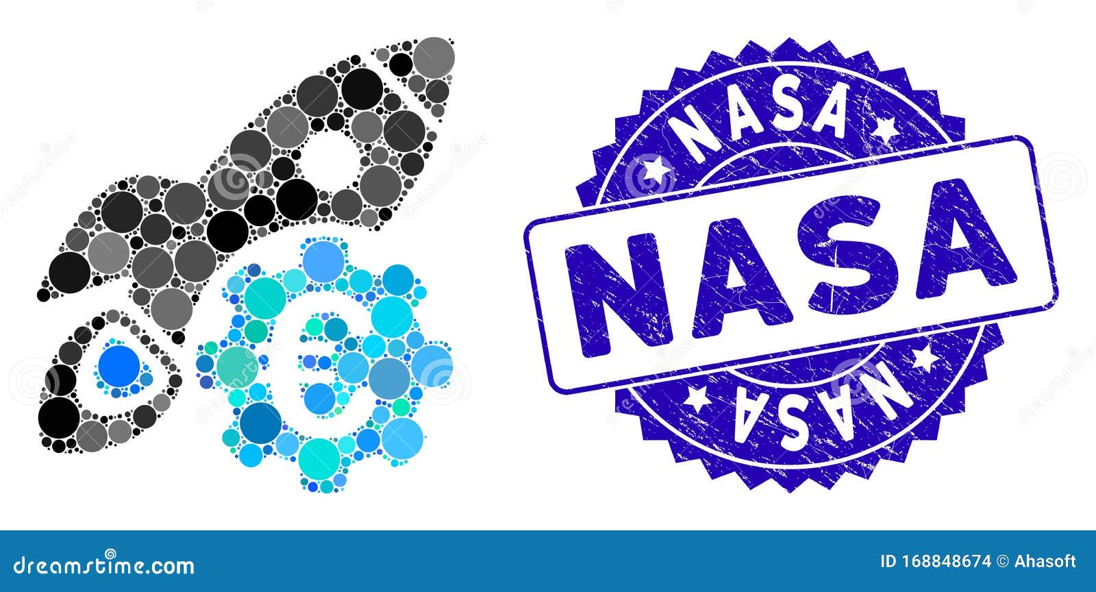 Mosaic Euro Rocket Science Icon with Textured NASA Stamp Stock ... Mosaic Euro Rocket Science Icon with Textured NASA Stamp Stock ...