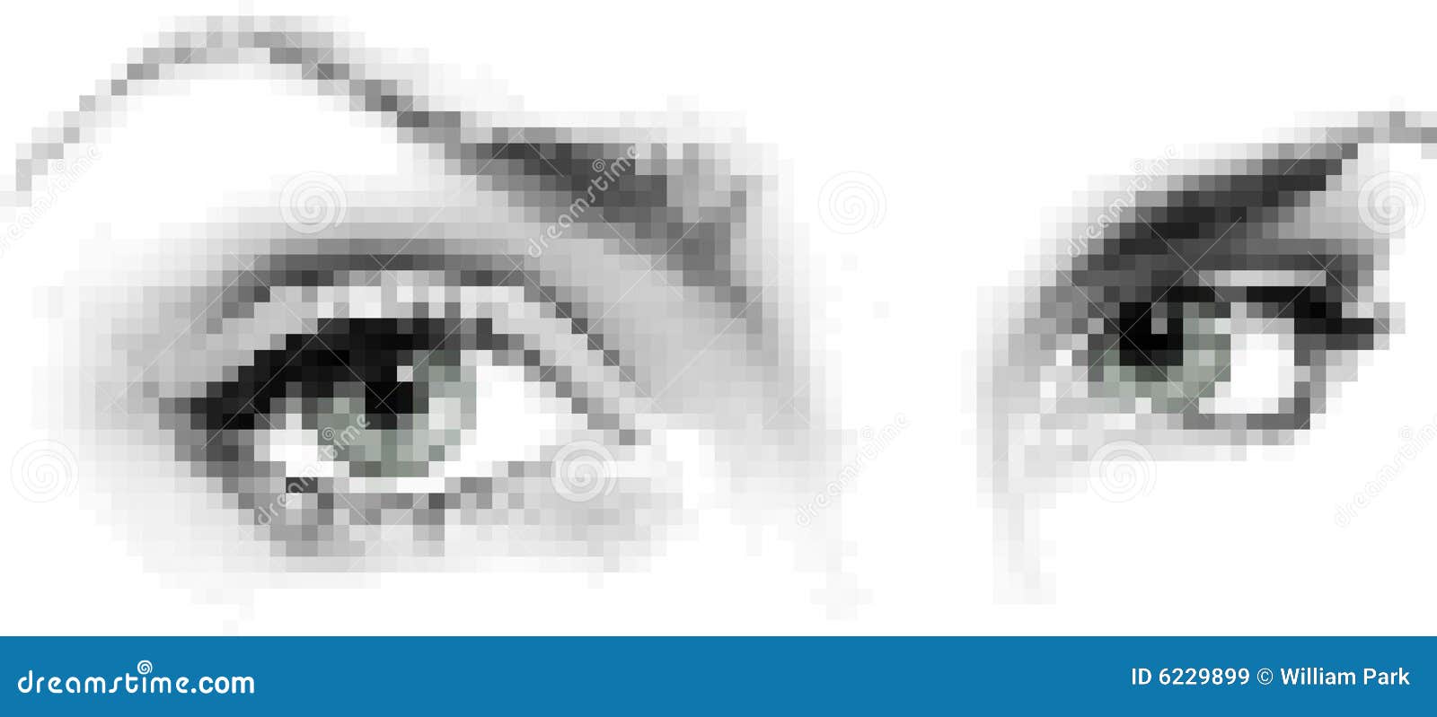 Mosaic_eyes stock vector. Illustration of raster, iris - 6229899