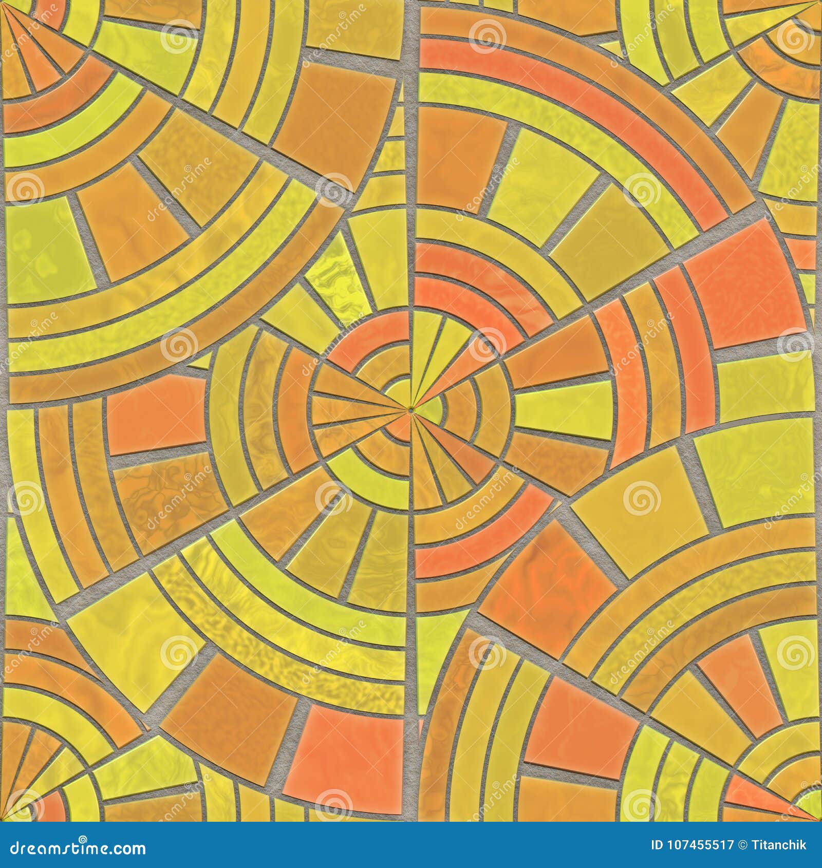 Mosaic floor stock illustration. Illustration of construction - 107455517