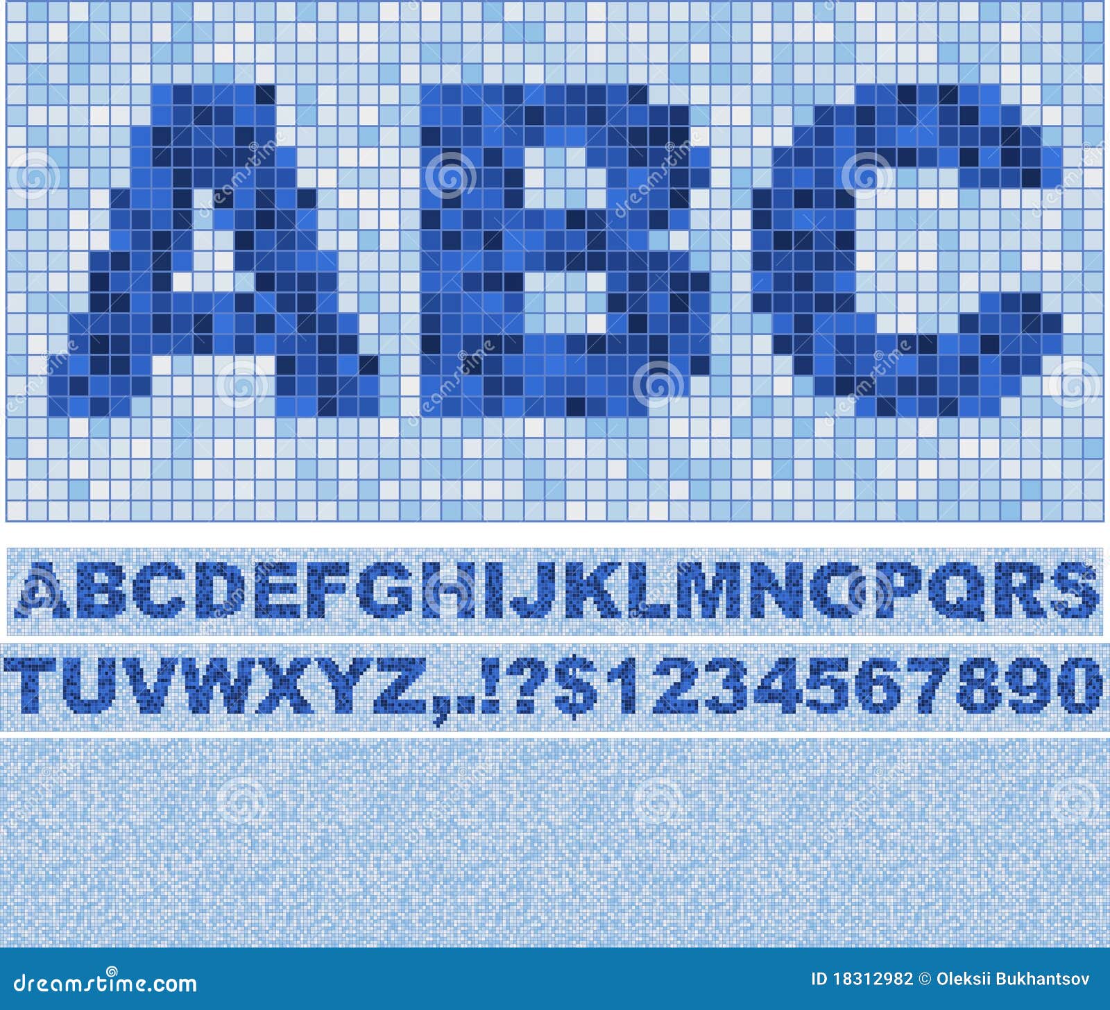 Mosaic Font Vector Stock Illustrations – 16,495 Mosaic Font Vector ...