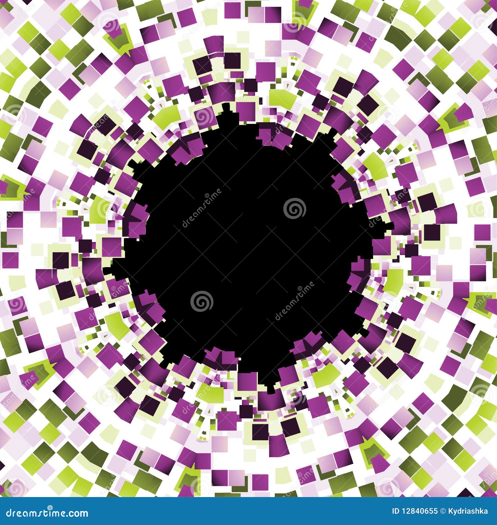Mosaic frame abstract stock vector. Illustration of pattern - 12840655
