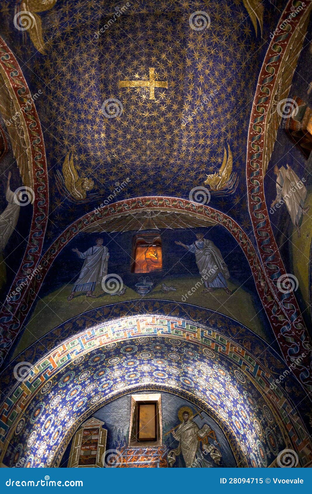 Mosaic of the Galla Placidia Mausoleum in Ravenn Stock Image - Image of ...