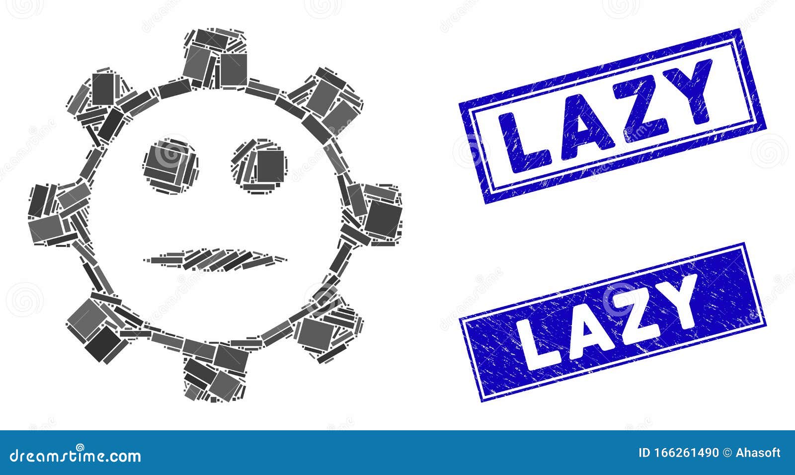 Smiley Rectangular Smiling In A Tie Of Two Colors Vector Illustration ...