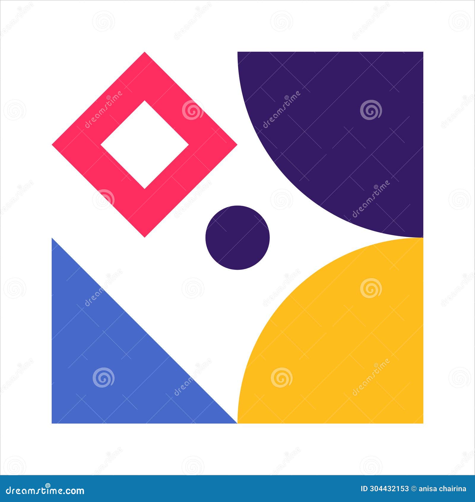 Mosaic Geometric Shape Element Vector Design Stock Vector - Illustration of abstract, design ...