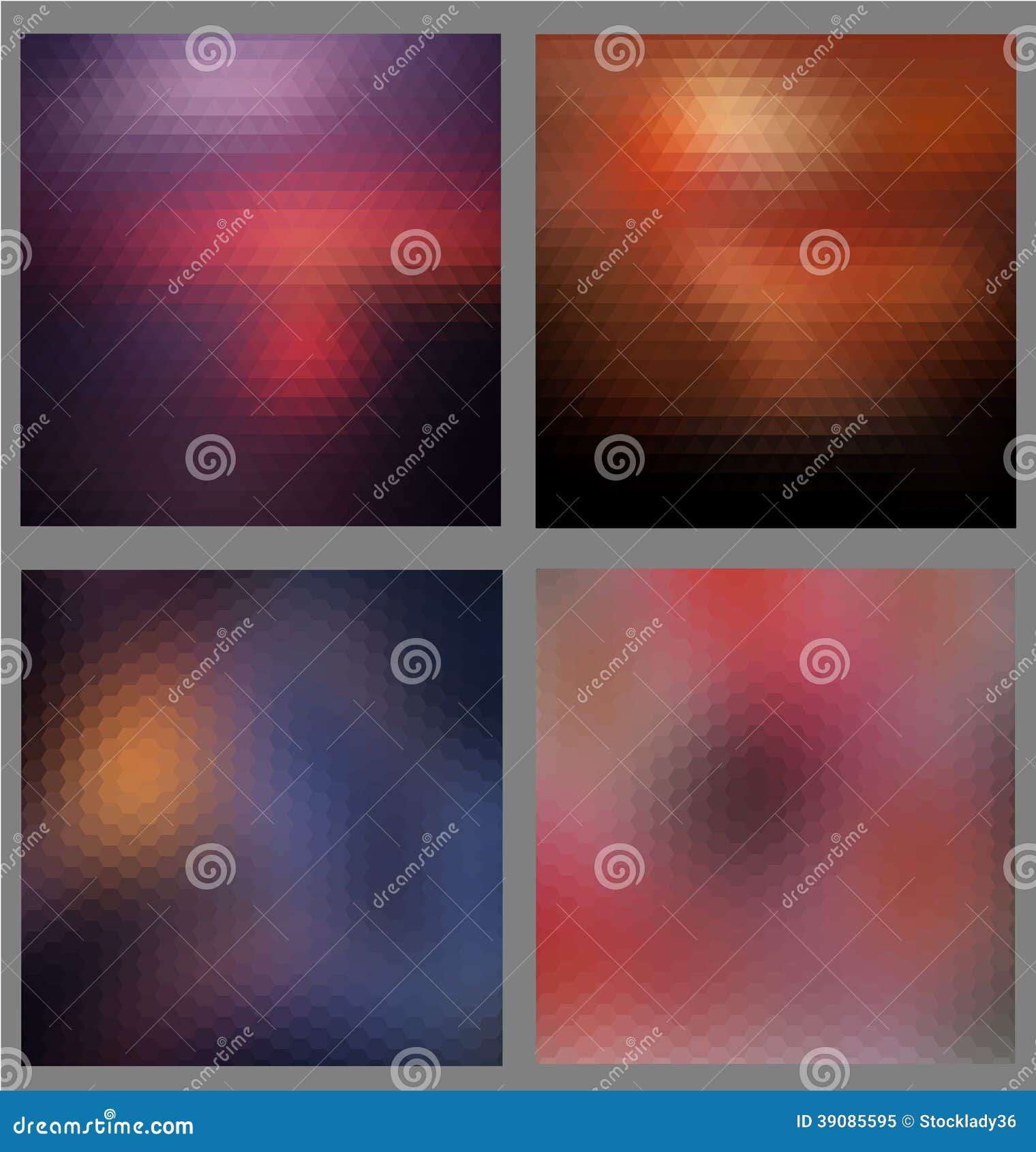 Mosaic Gradient Geometric Background Stock Vector - Illustration of ...