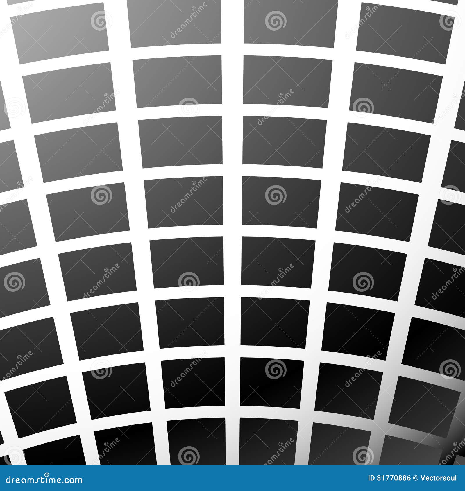 Mosaic, Grid of Squares with Distortion Effect. Abstract Graysca Stock ...