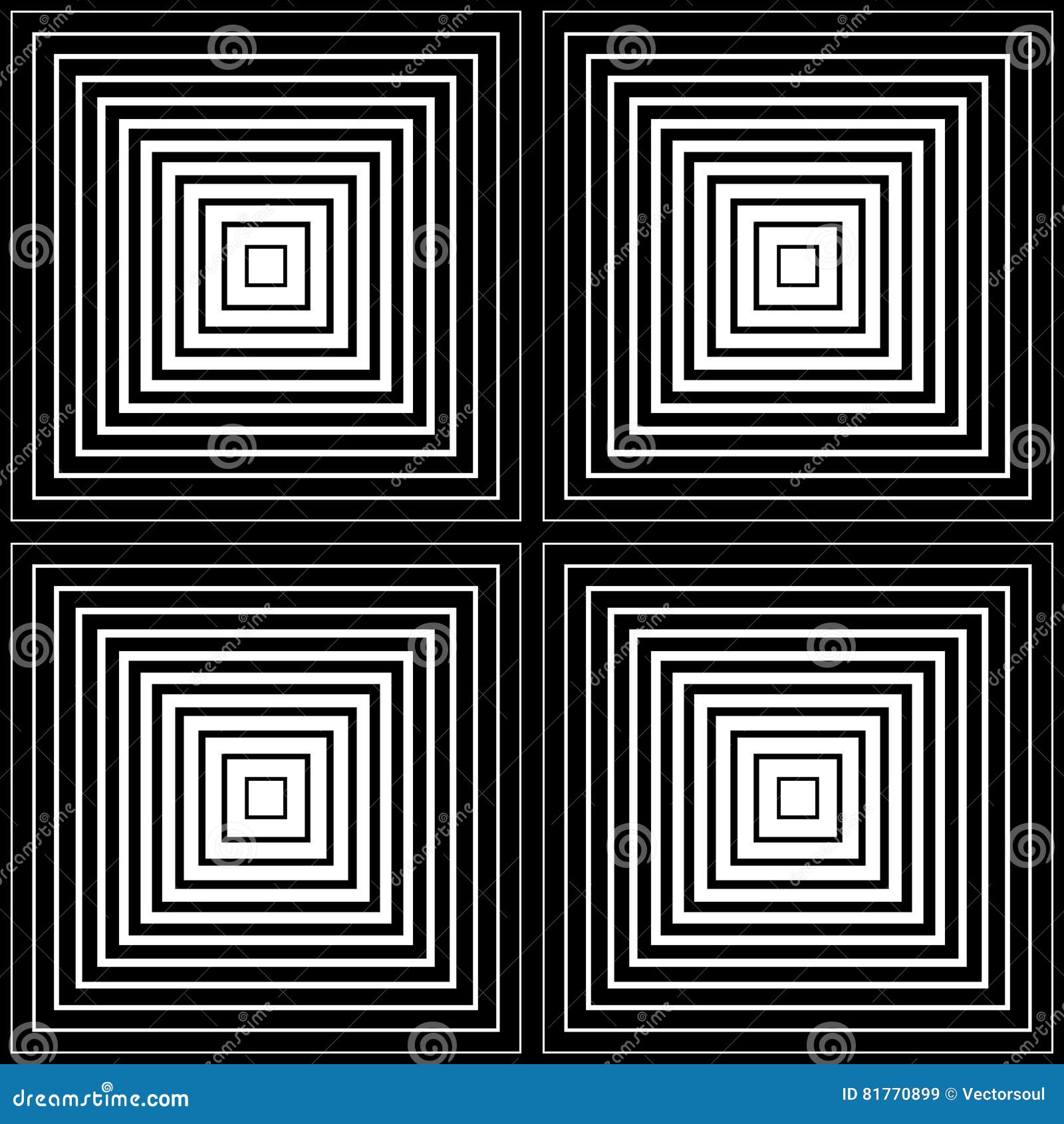 Mosaic, Grid of Squares with Distortion Effect. Abstract Graysca Stock ...