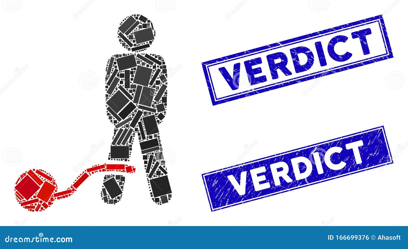 Guilty Man Mosaic and Distress Rectangle Stamp Seals Stock Vector ...