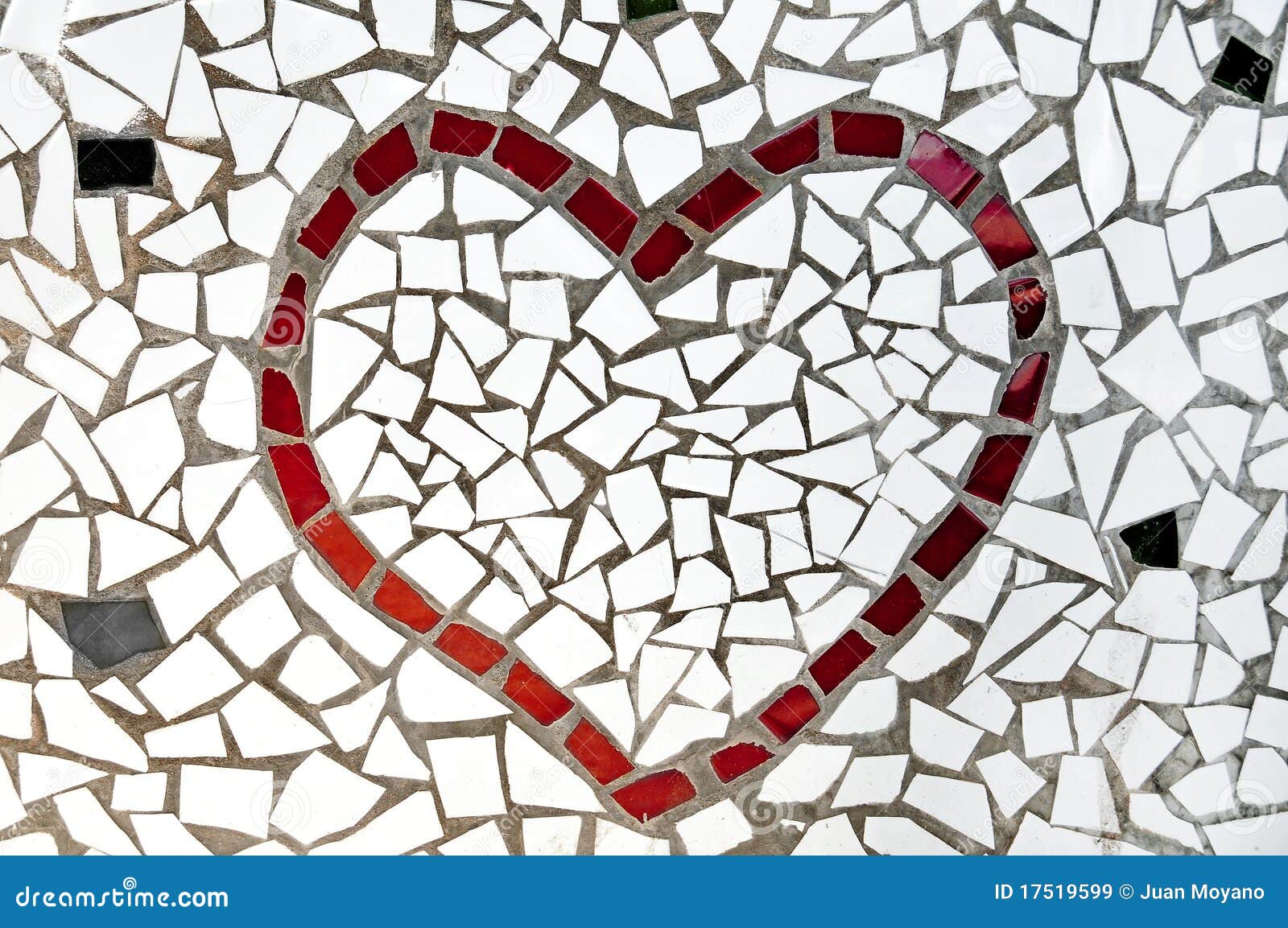 Mosaic heart stock image. Image of sign, tessellation - 17519599