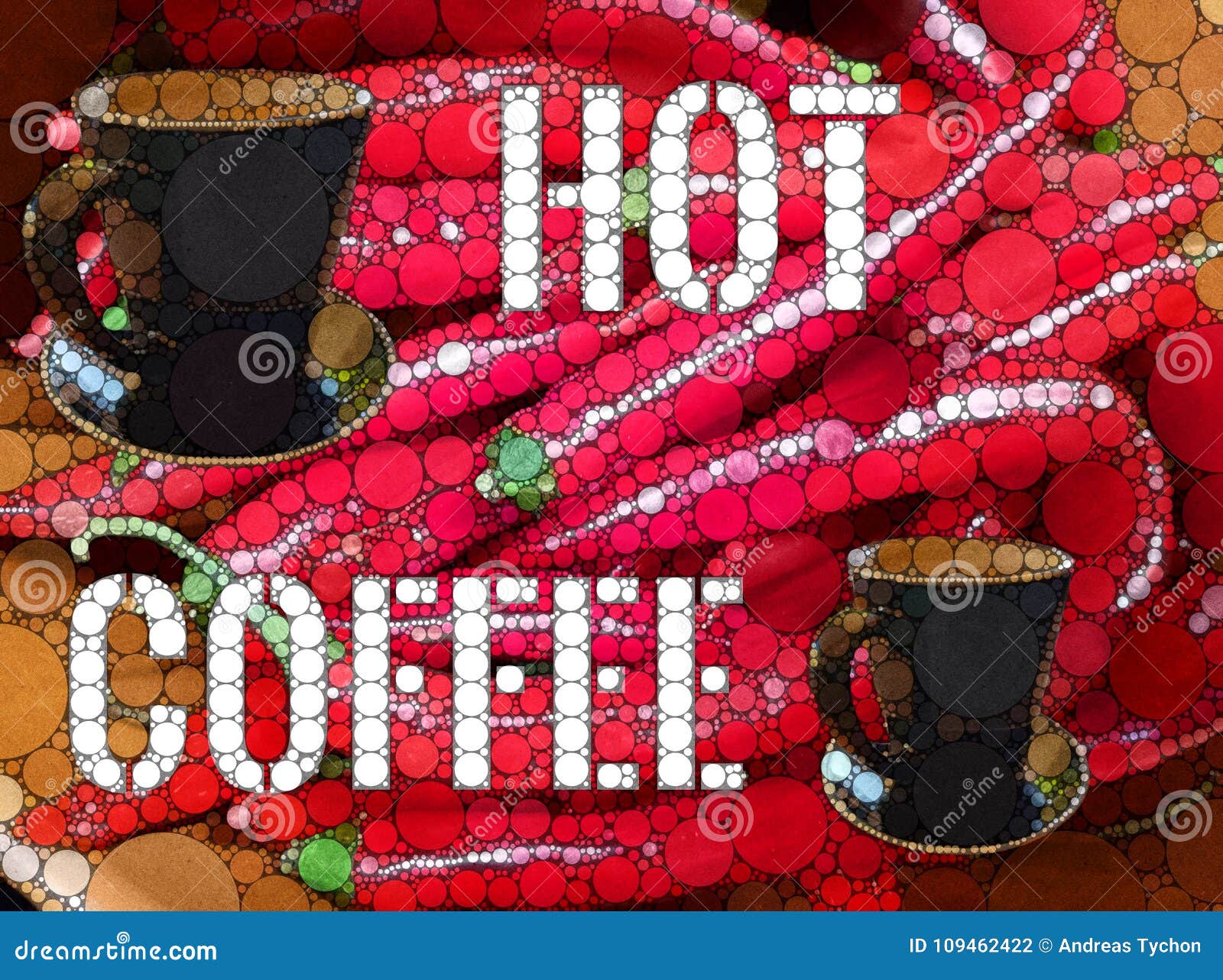 Hot coffee background stock photo. Image of circles - 109462422