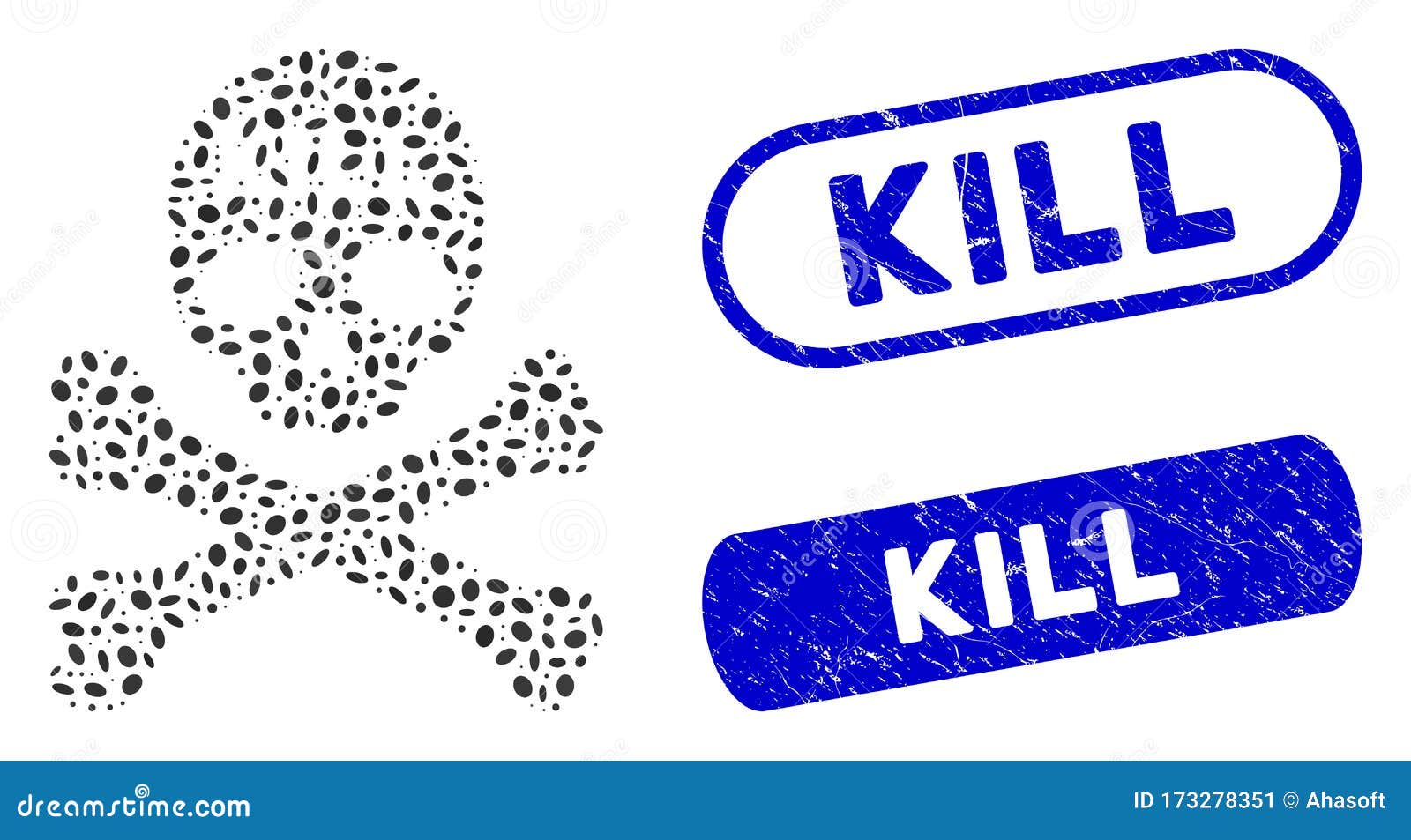 Kill Rubber Stamp Royalty-Free Stock Image | CartoonDealer.com #84718558