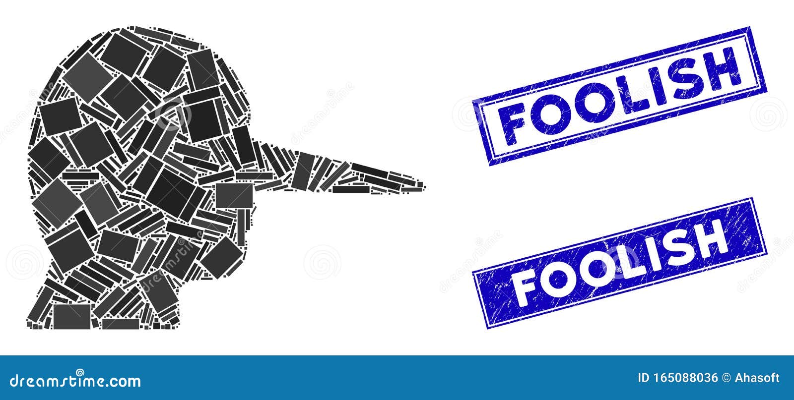 Liar Mosaic and Distress Rectangle Foolish Stamps Stock Illustration ...