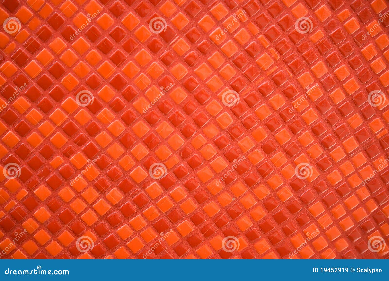 Mosaic of the Little Red Bricks. Stock Image - Image of wall, mosaic ...