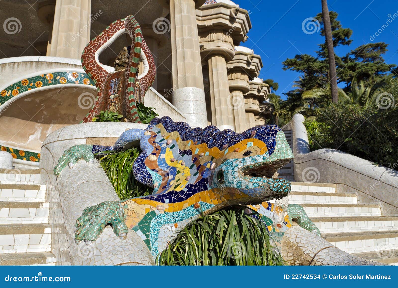Mosaic Lizard stock photo. Image of copy, colourful, design - 22742534