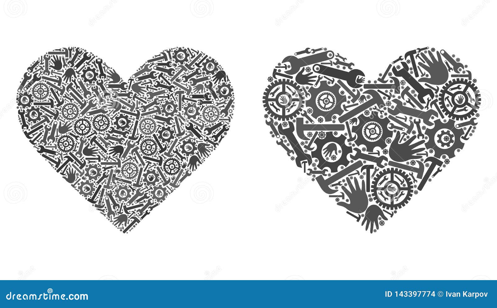 Mosaic Love Heart Icons of Repair Tools Stock Vector - Illustration of ... Mosaic Love Heart Icons of Repair Tools Stock Vector - Illustration of ...