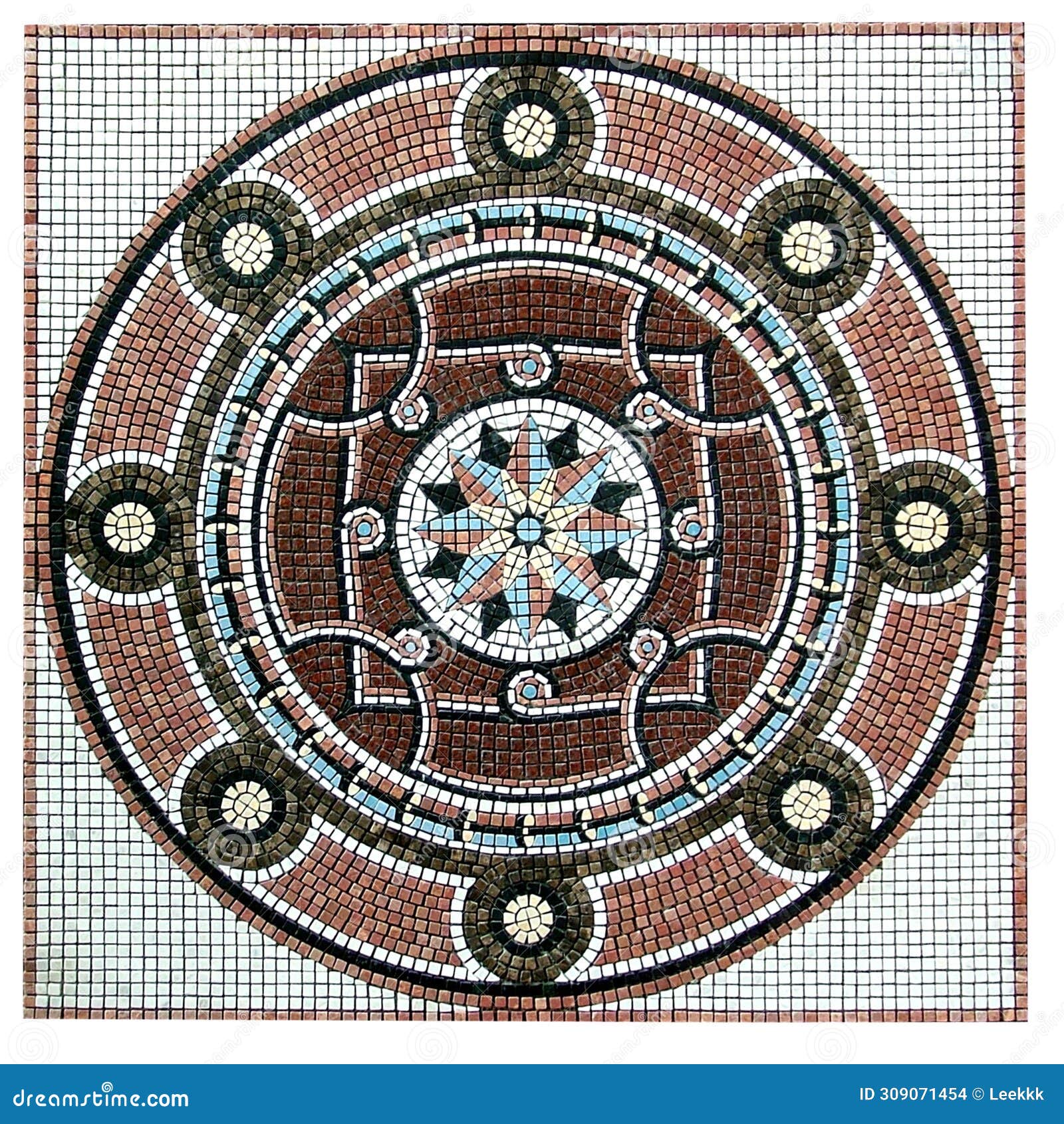 Marble Mosaic Mosaic Square Pattern Stone Craft Stock Photo - Image of ...