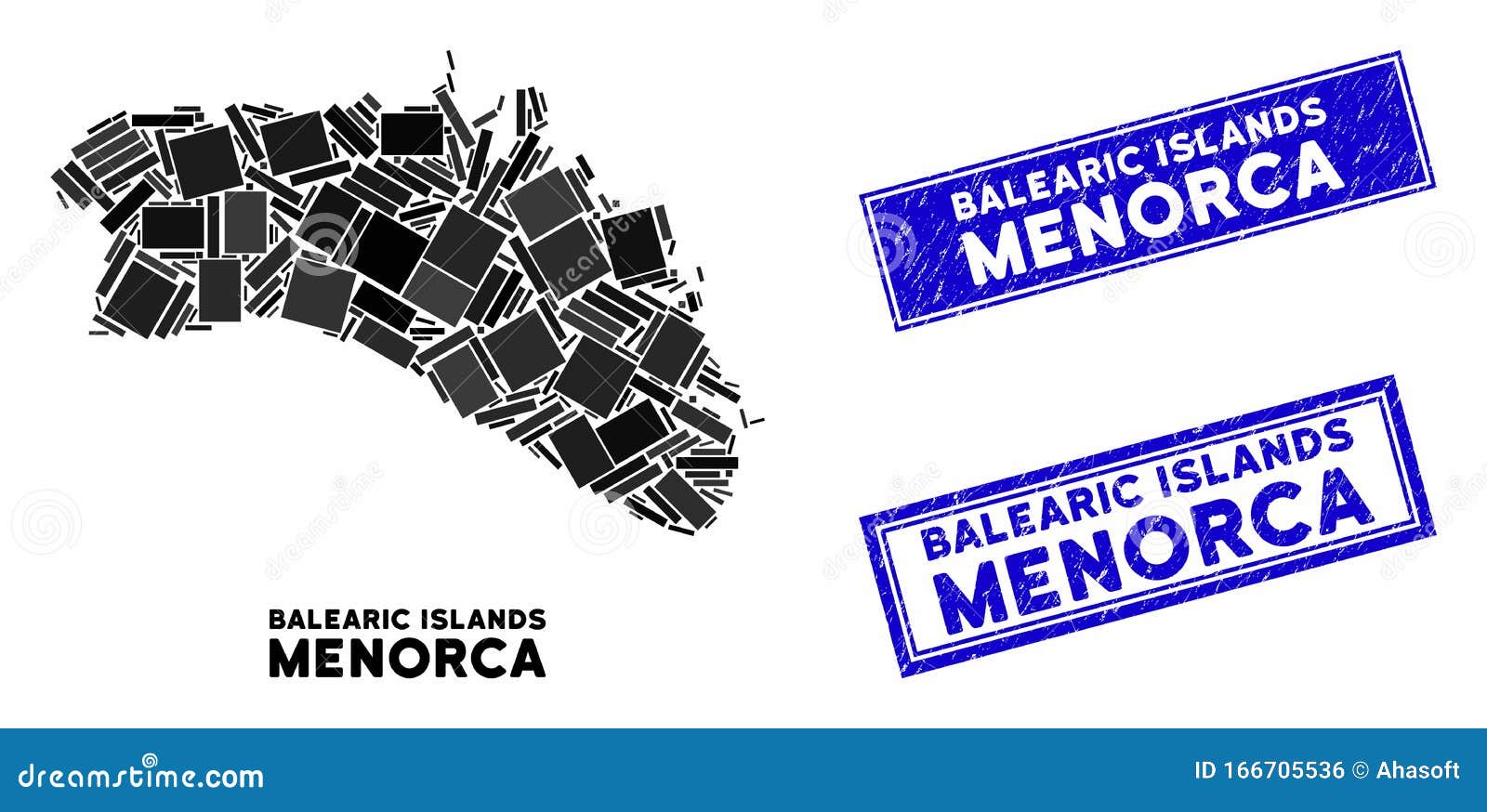 Menorca Island Map - Cdr Format Cartoon Vector | CartoonDealer.com ...