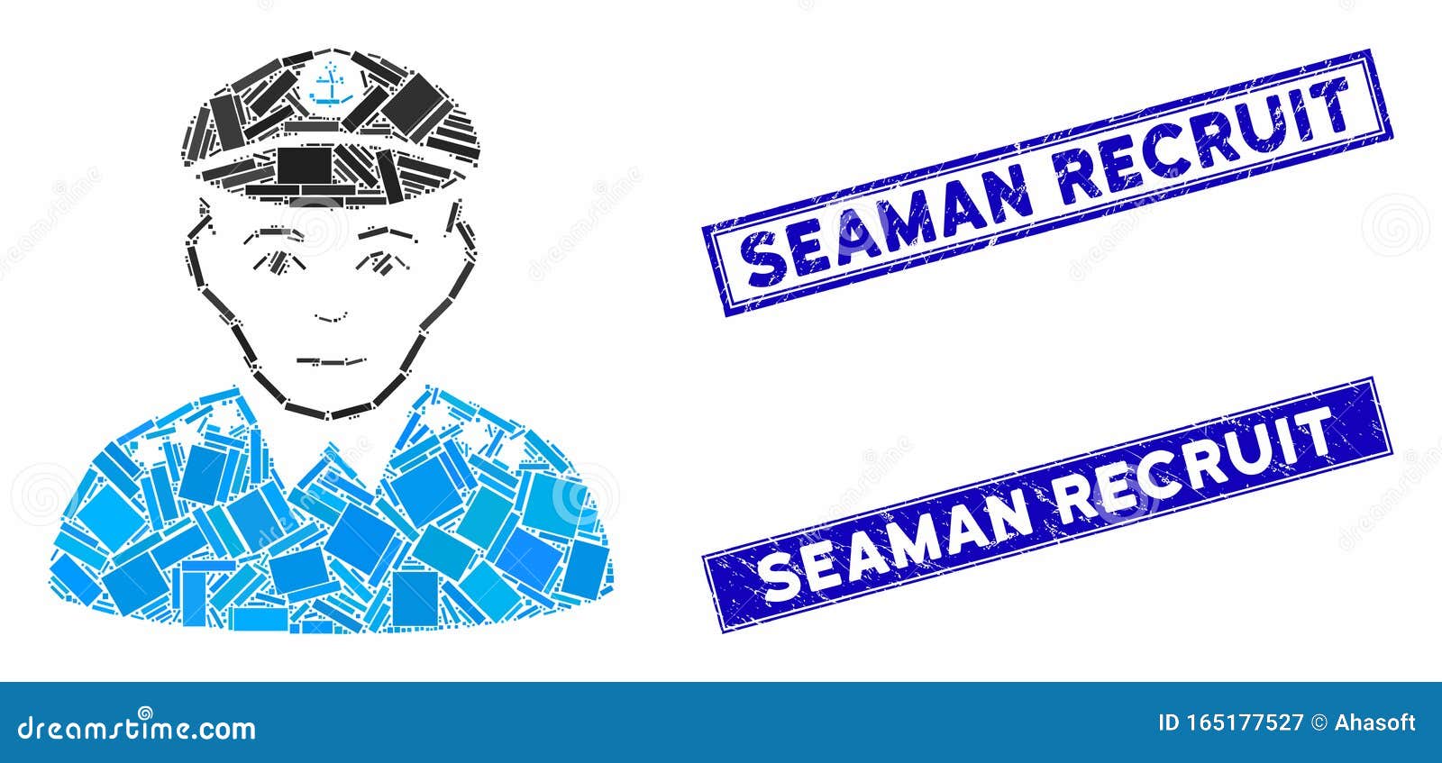 Military Captain Mosaic and Scratched Rectangle Seaman Recruit ... Military Captain Mosaic and Scratched Rectangle Seaman Recruit ...