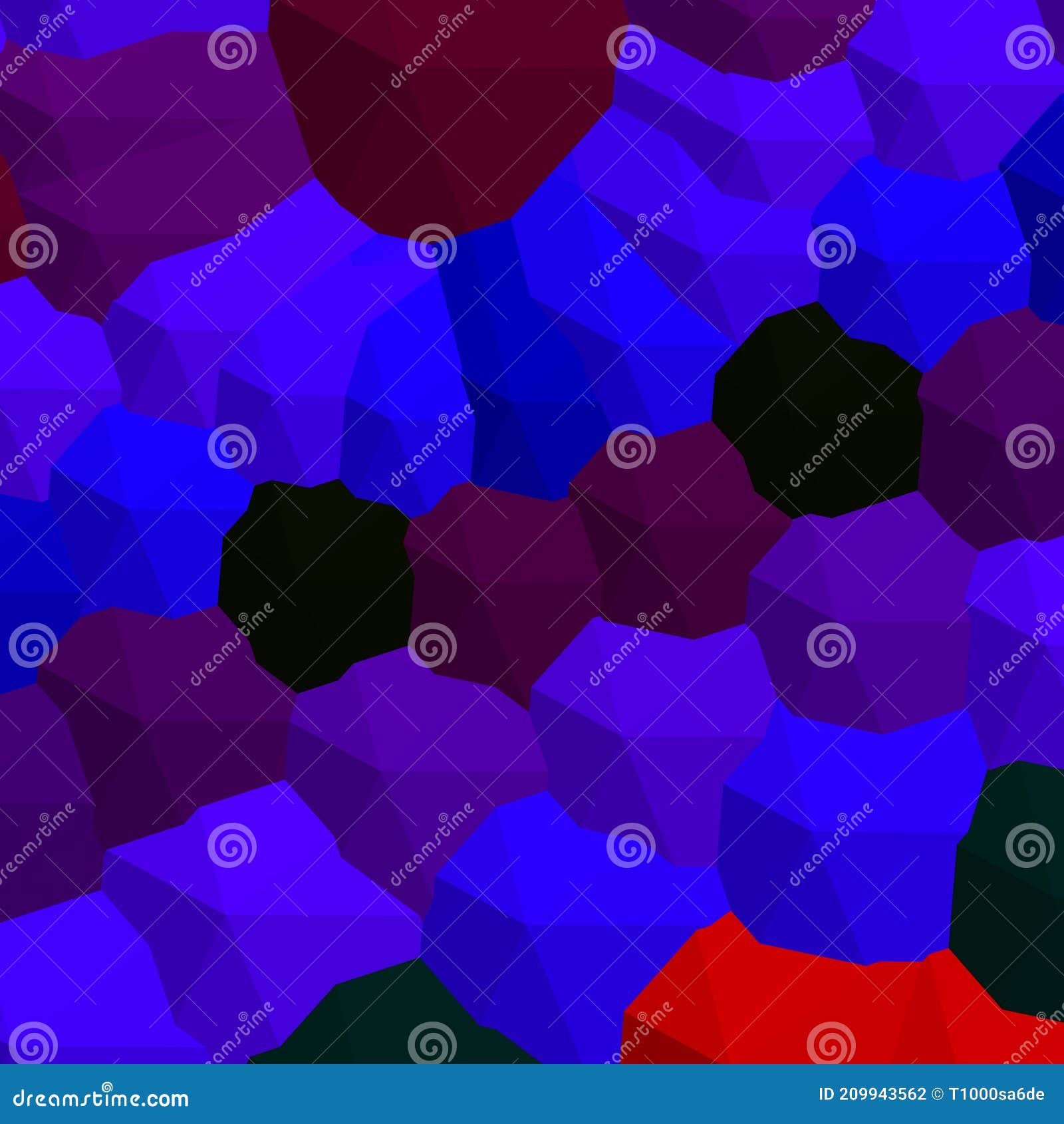 Mosaic with Multi-colored Geometric Shapes Located Randomly. Stock ...