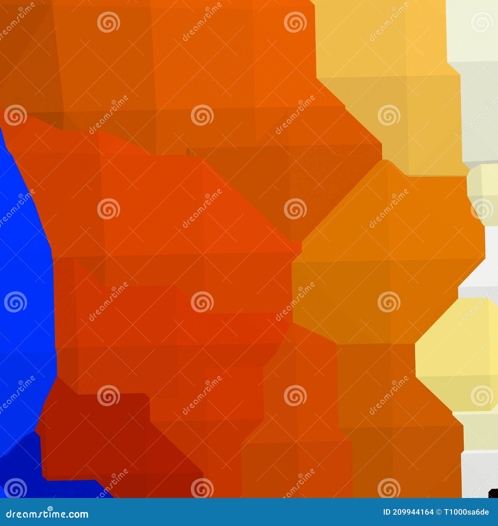 Mosaic with Multi-colored Geometric Shapes Located Randomly. Stock ...