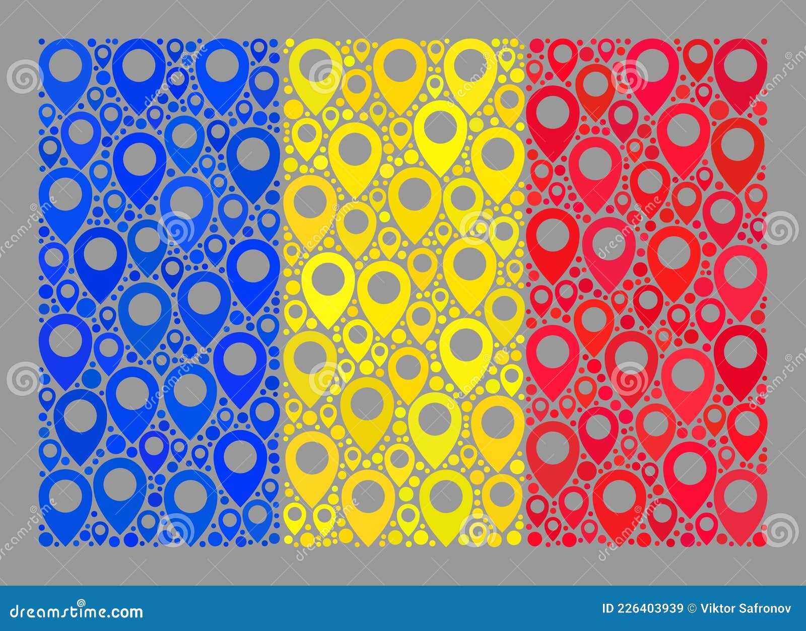 Targeting Romania Flag - Collage of Cursor Items Stock Vector ...