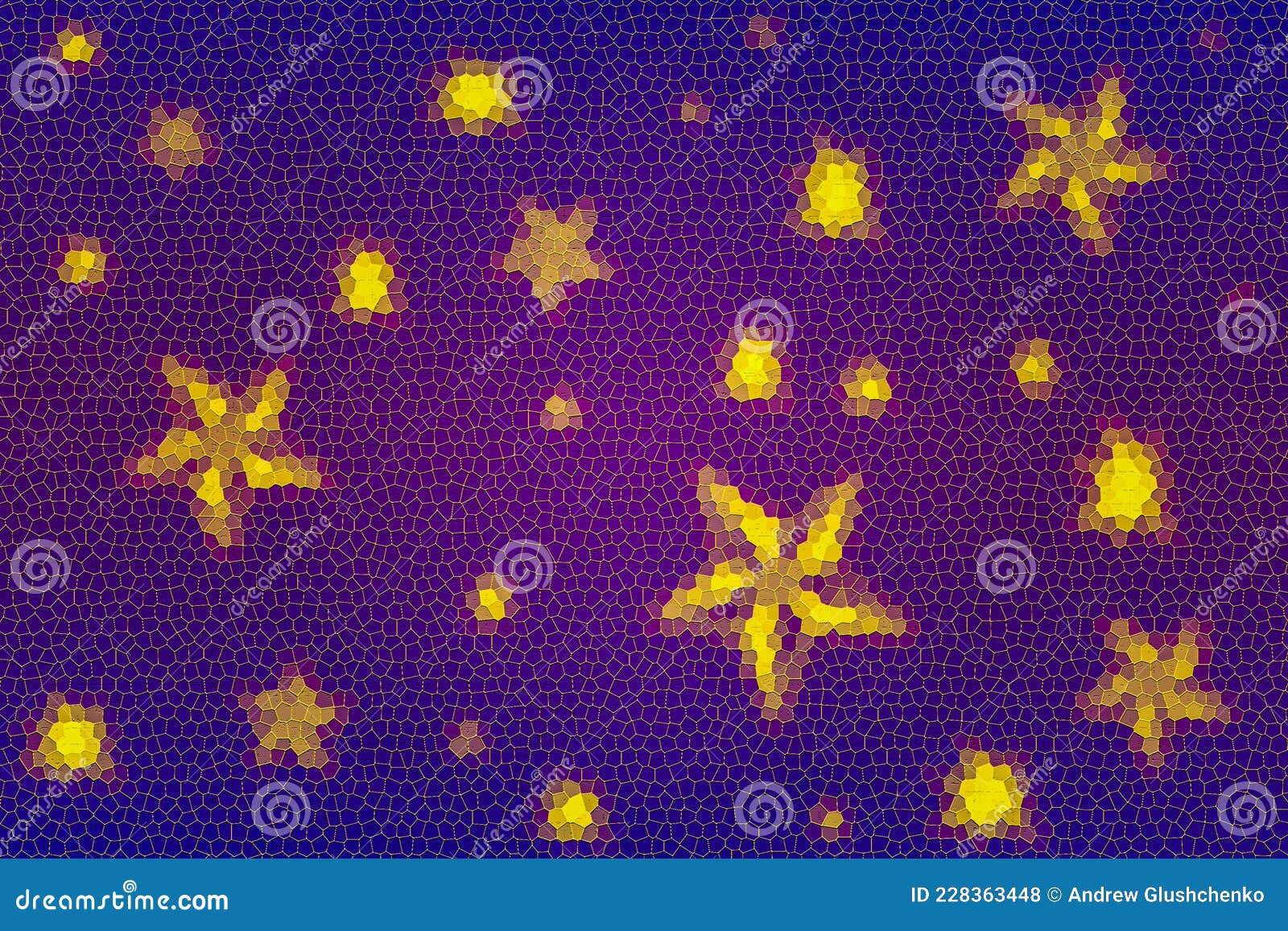 Mosaic, Night Sky and Stars. Stars in the Night Sky Stock Illustration ...