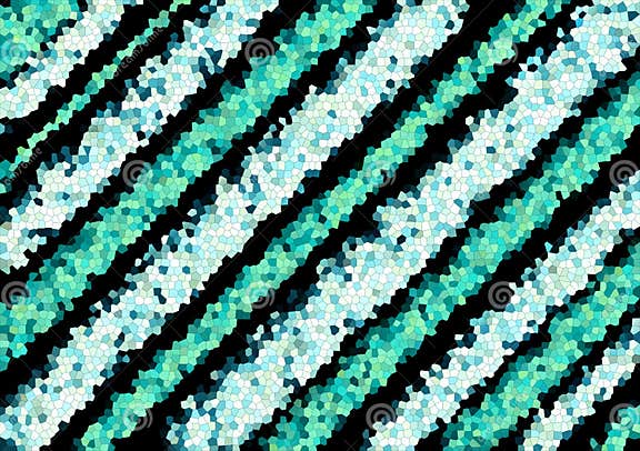 Mosaic Pastel Striped Abstract Background. Blue-green Polygons Create ... Mosaic Pastel Striped Abstract Background. Blue-green Polygons Create ...