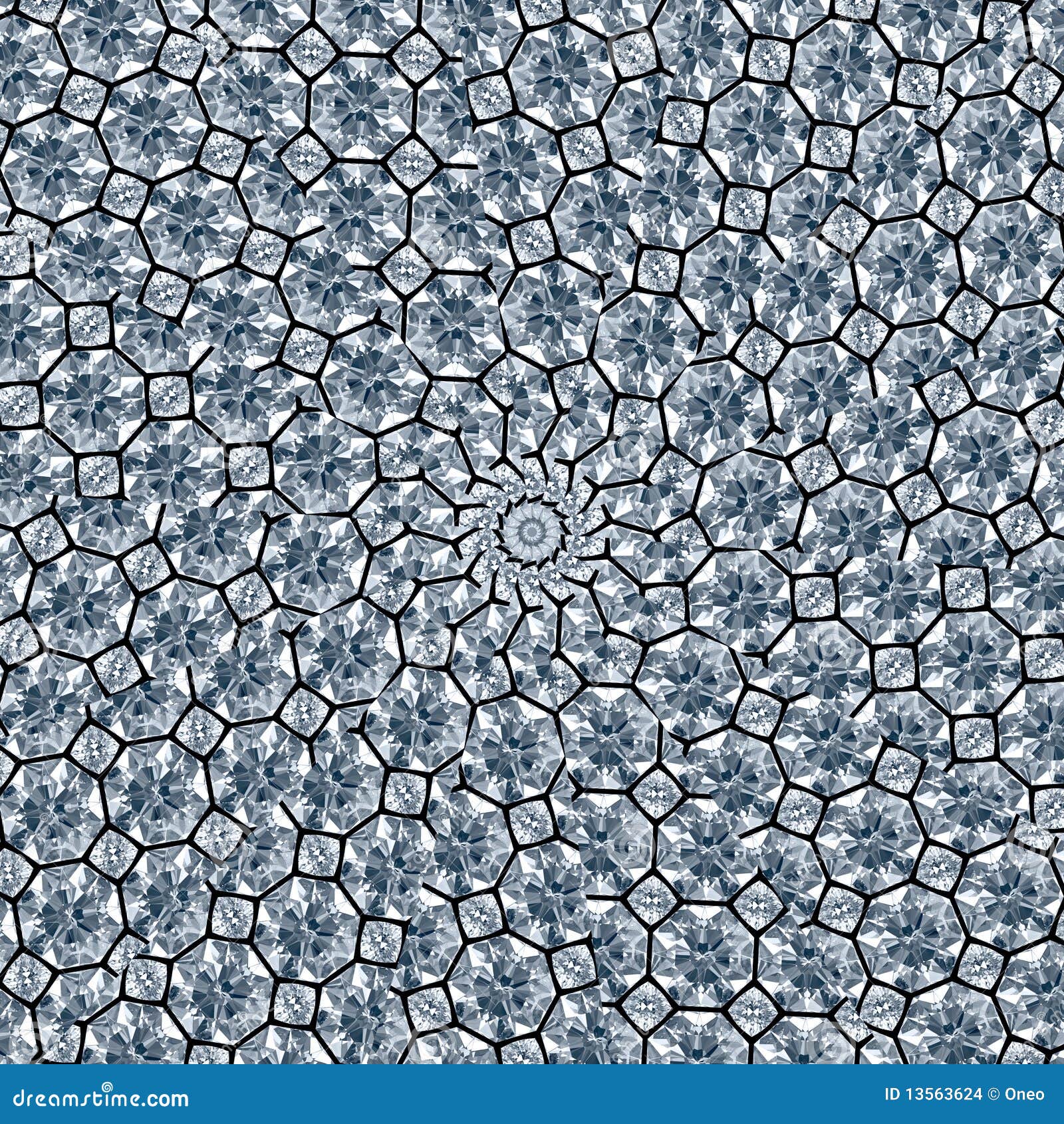 Mosaic Pattern of Light Blue Diamonds Stock Illustration - Illustration ...