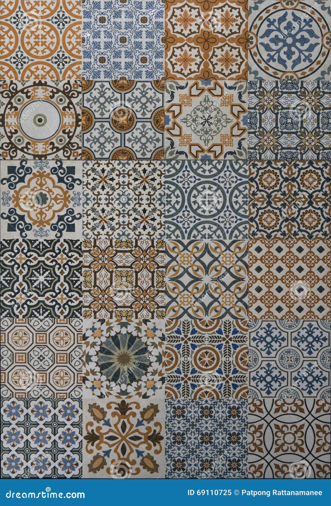 Mosaic pattern tile stock image. Image of marrakesh, decorative - 69110725
