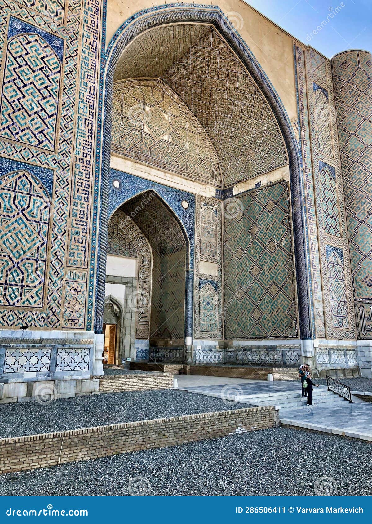 Mosaic Patterns of Uzbekistan Mosques Stock Image - Image of carving ...