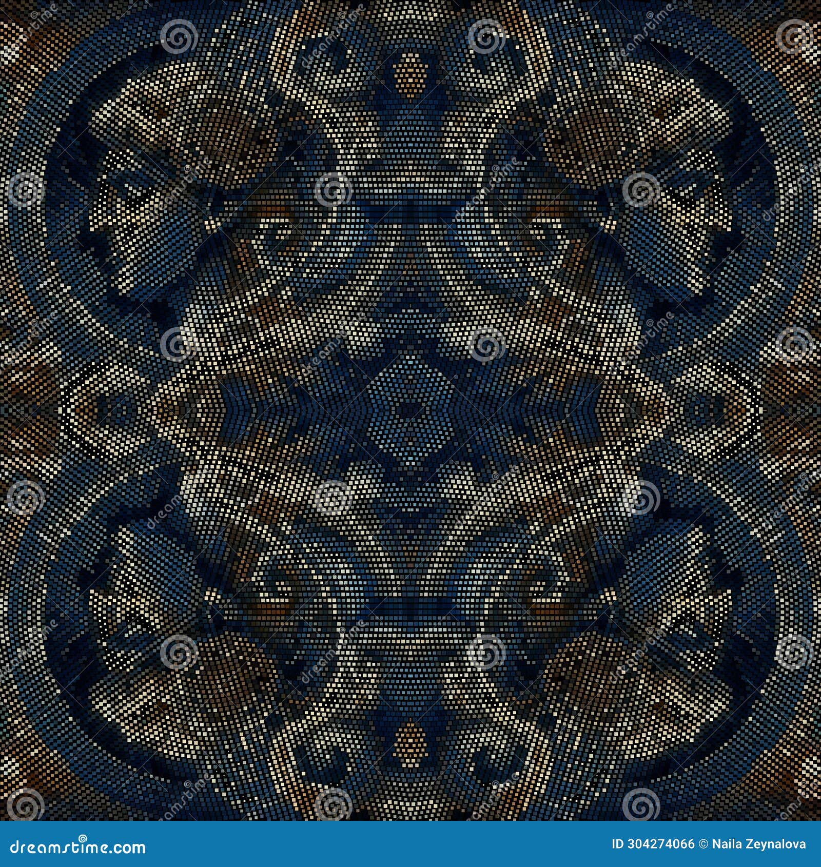 Mosaic Pixel Art Greece Ancient Style Seamless Pattern With Greek