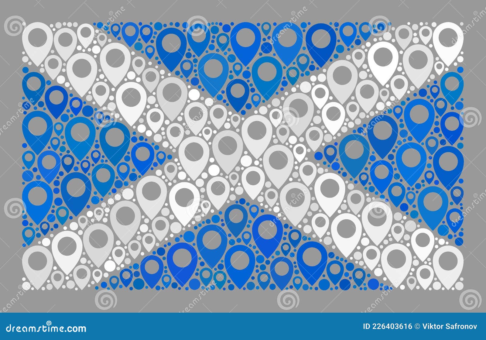 Pointer Scotland Flag - Collage of Map Pointers Stock Vector ...