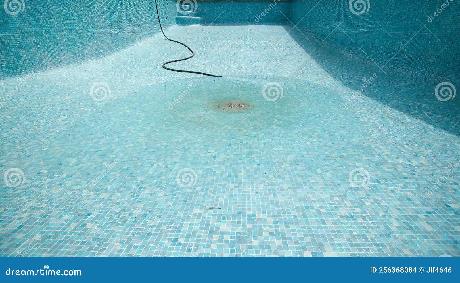 Mosaic Pool Filling after Re-grouting Stock Photo - Image of grout ...